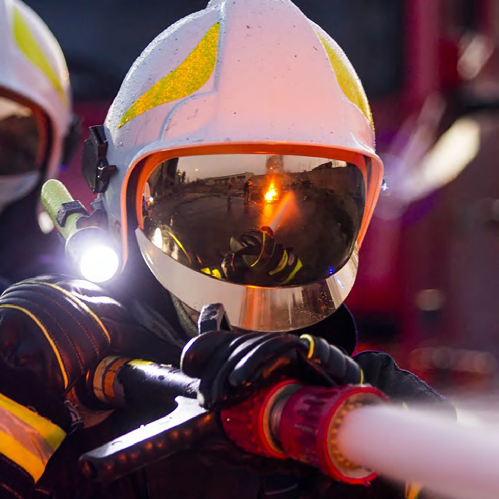 Lampe torche d'intervention LED ATEX pour sapeurs-pompiers