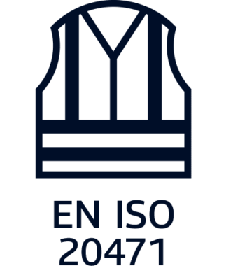 High visibility protective clothing EN ISO 20471 standard