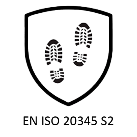 Calçado de segurança certificado pela norma EN ISO 20345 S2